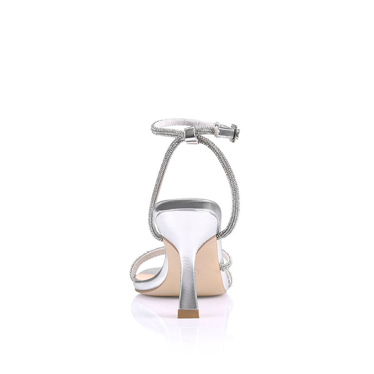 Pepper Strappy Sandals - Silver – Verali Shoes