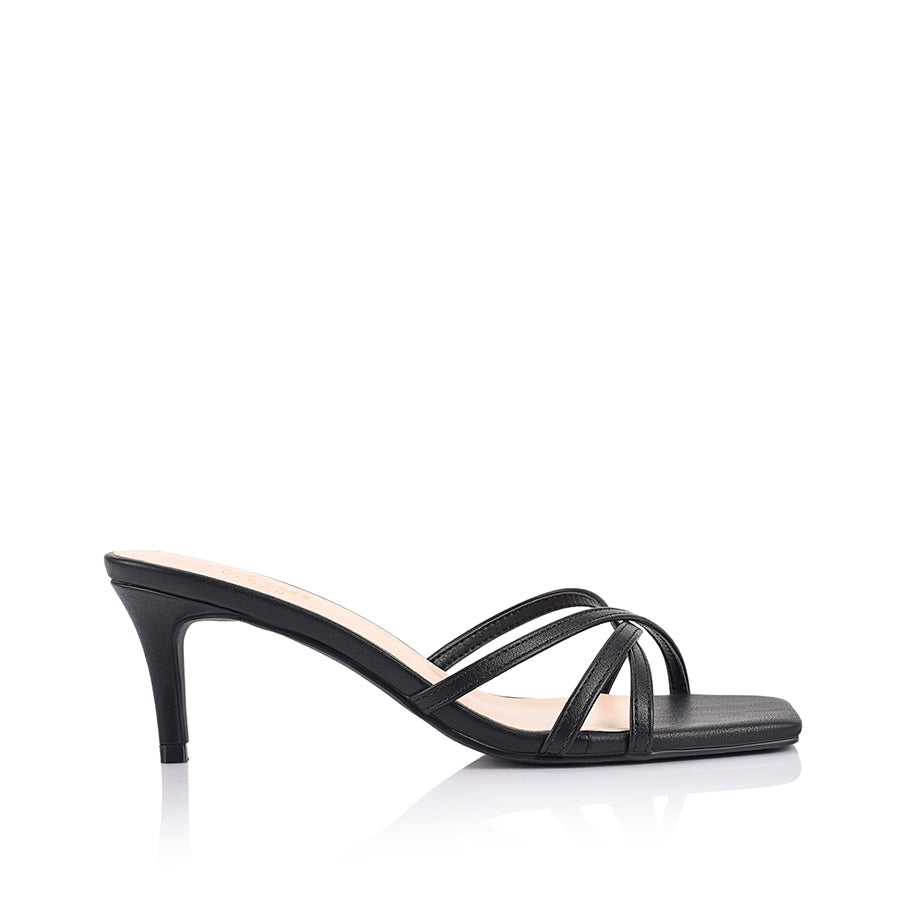 Tarzan Heeled Mules - Black – Verali Shoes